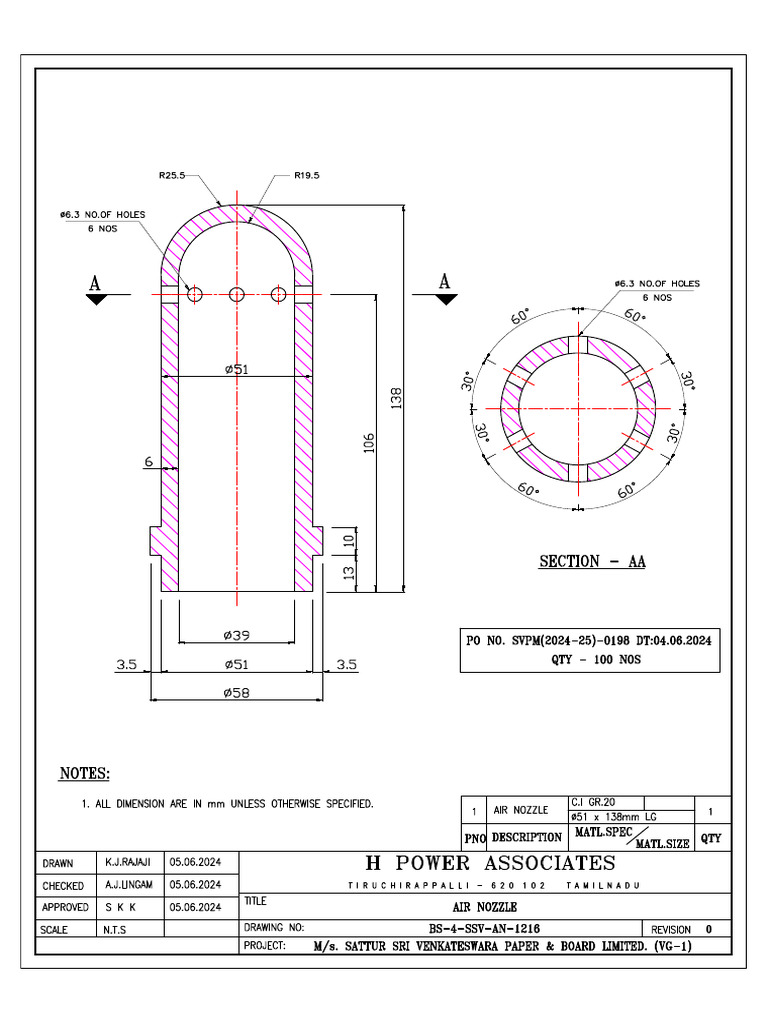 Air Nozzle For 8 TPH Thermax Boiler Nozzle-Model | PDF