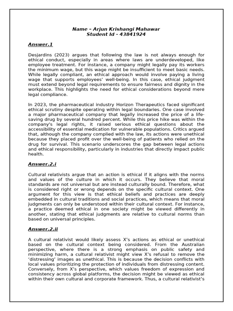Assignment 1 - 43841924 | PDF | Privacy | Risk