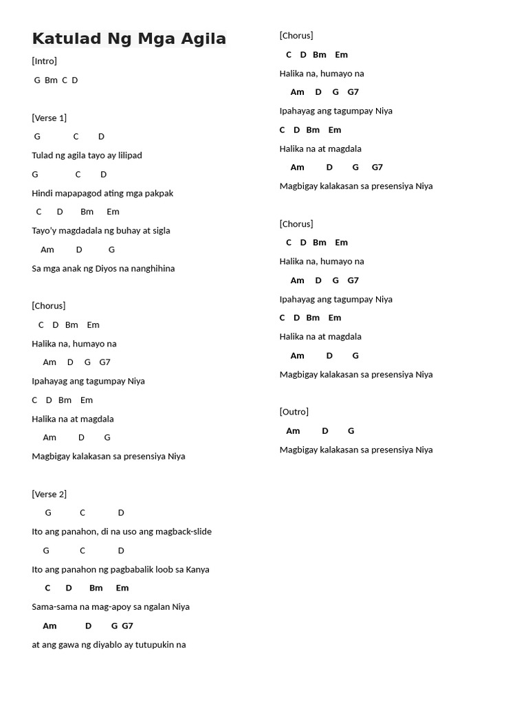 Katulad NG Mga Agila | PDF