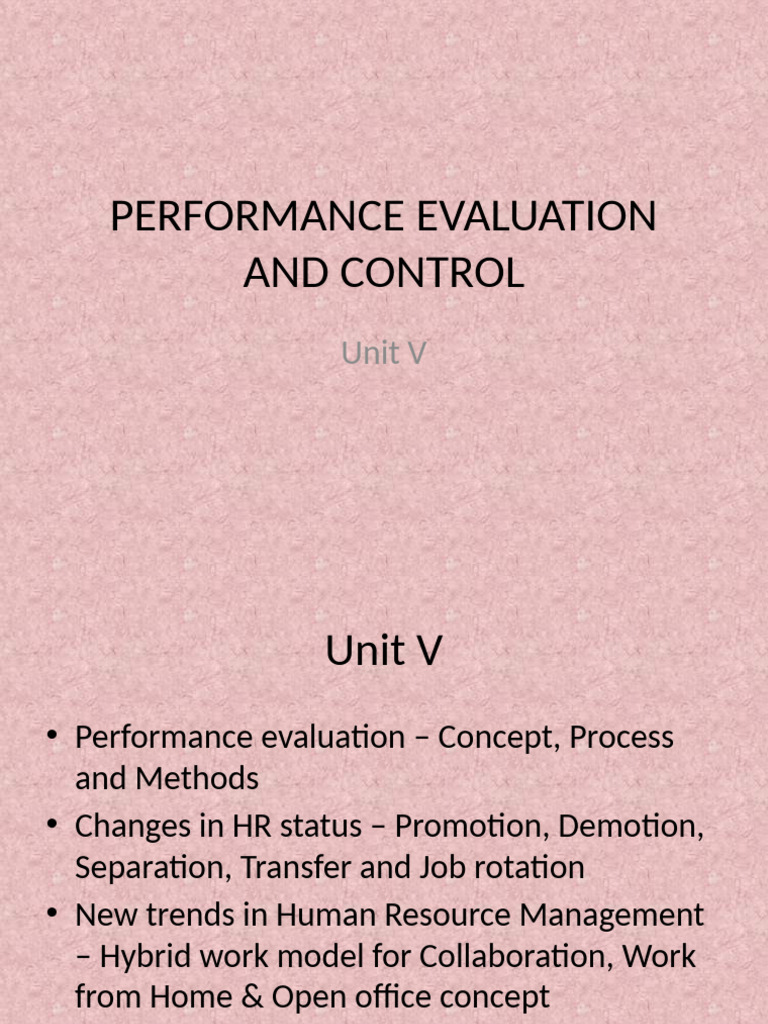Performance Evaluation and HR Trends | PDF | Performance Appraisal ...