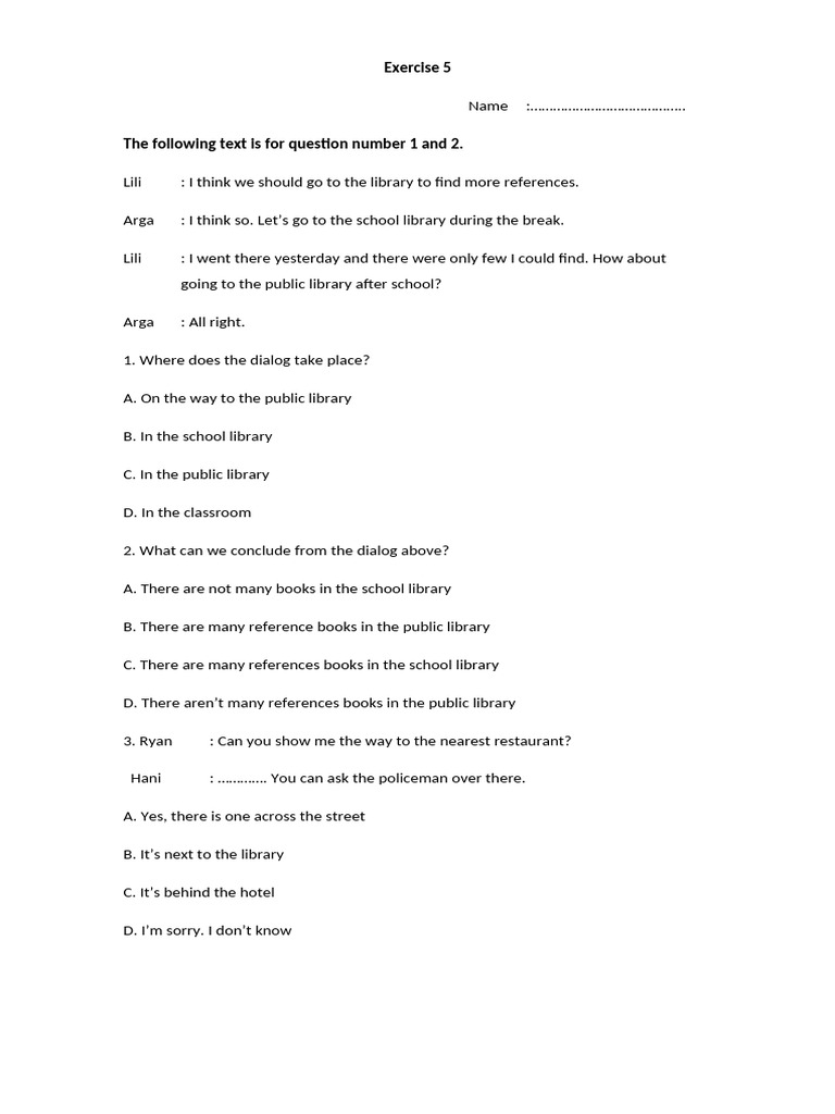 Exercise 5 | PDF