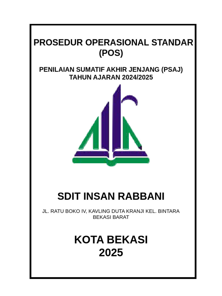 Pos Psaj Paling Fix 2025 | PDF