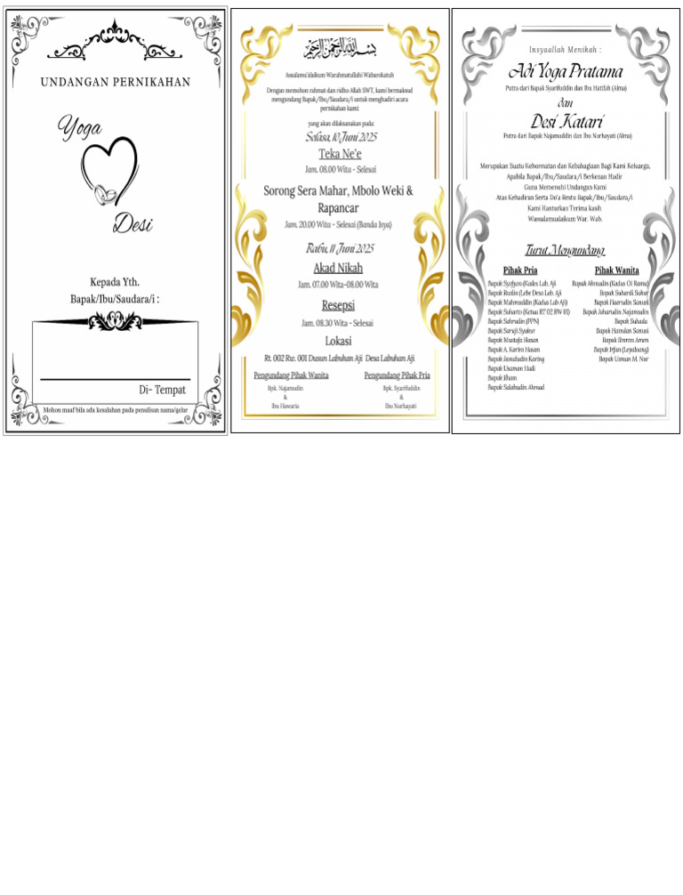 Undangan Yoga Lab Aji-1 | PDF