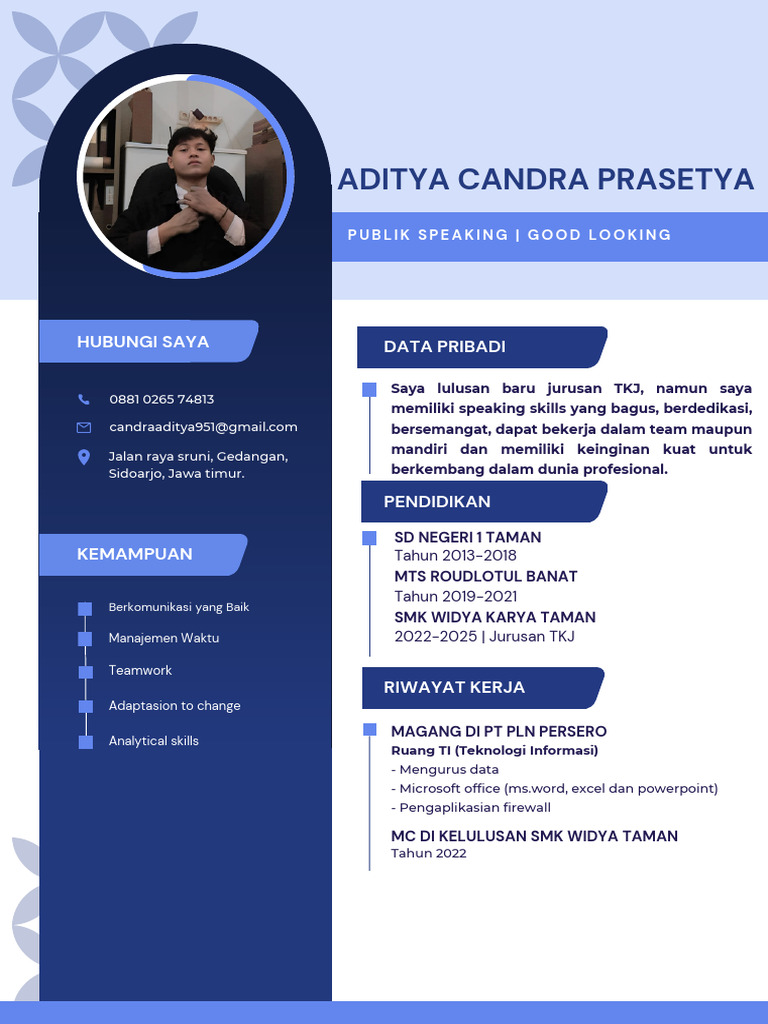 CV Aditya Candra Prasetya | PDF