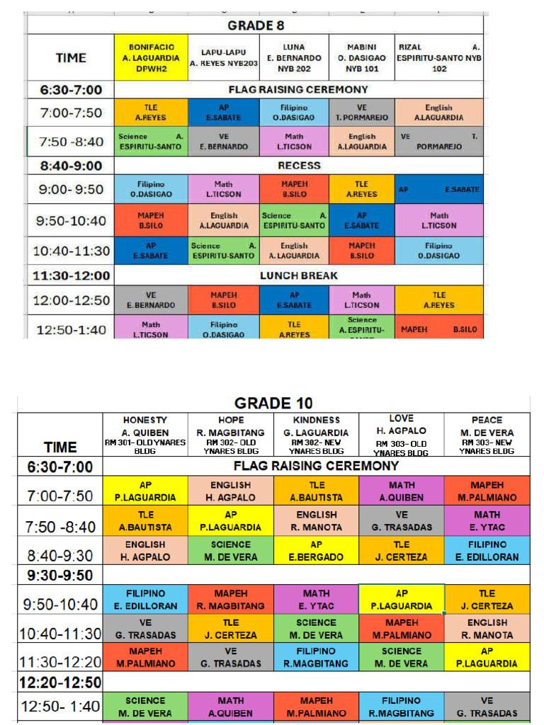 2025 Schedule | PDF