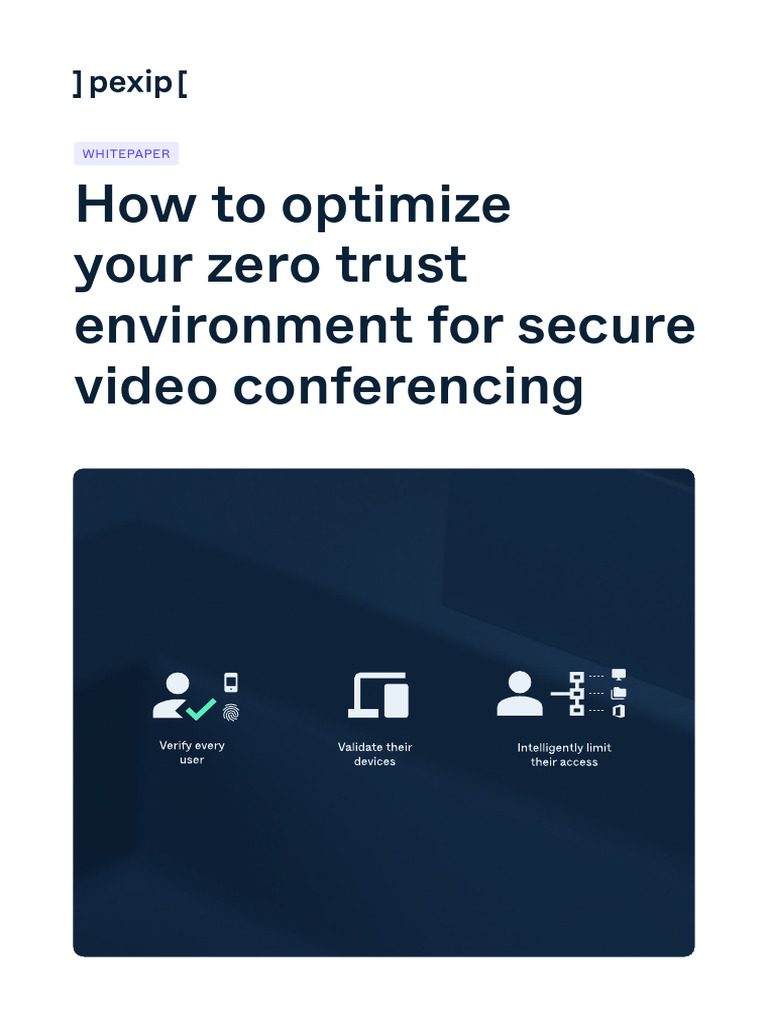 Zero Trust Security Whitepaper by Pexip | PDF | Computer Network | Security
