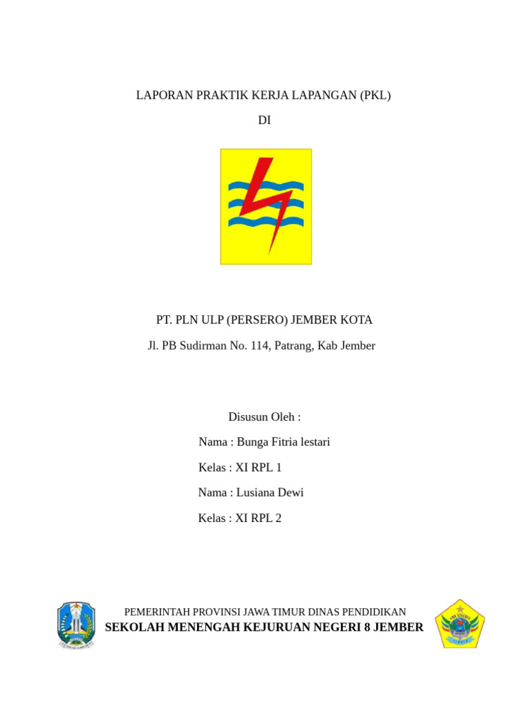Laporan PKL - PLN Ulp Jemkot | PDF