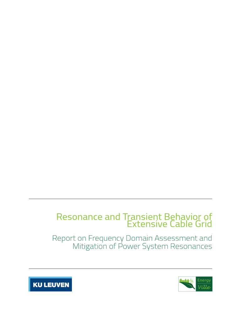 Cable Resonance | PDF | Resonance | Electrical Impedance