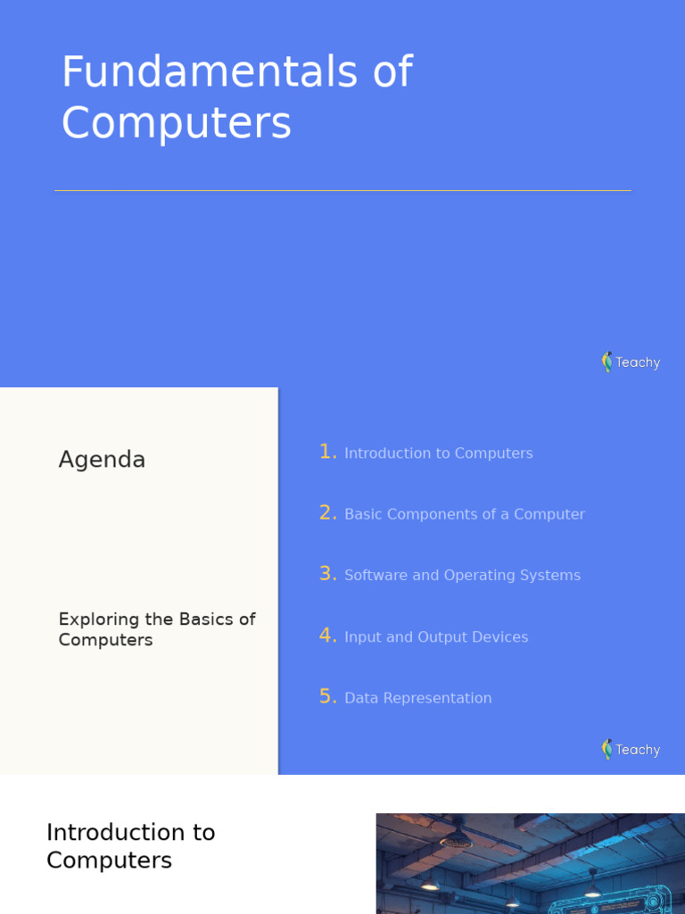 Fundamentals of Computers | PDF | Operating System | Computer Data Storage