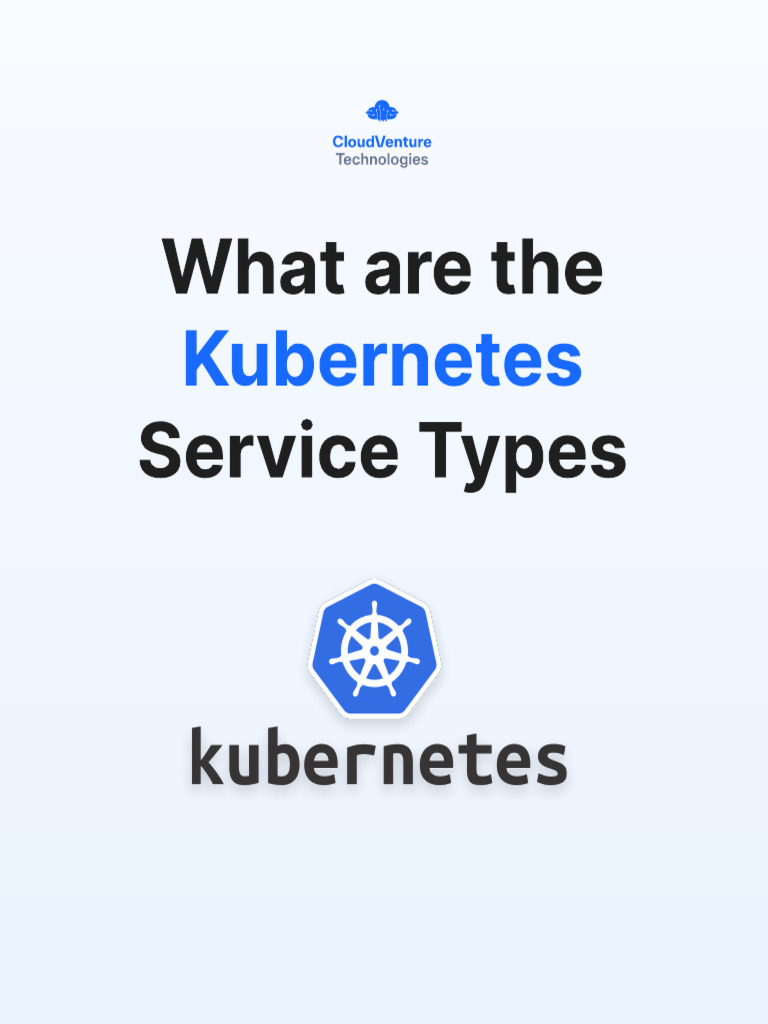 What Are The Service Types Kubernetes: Cloudventure Technologies | PDF