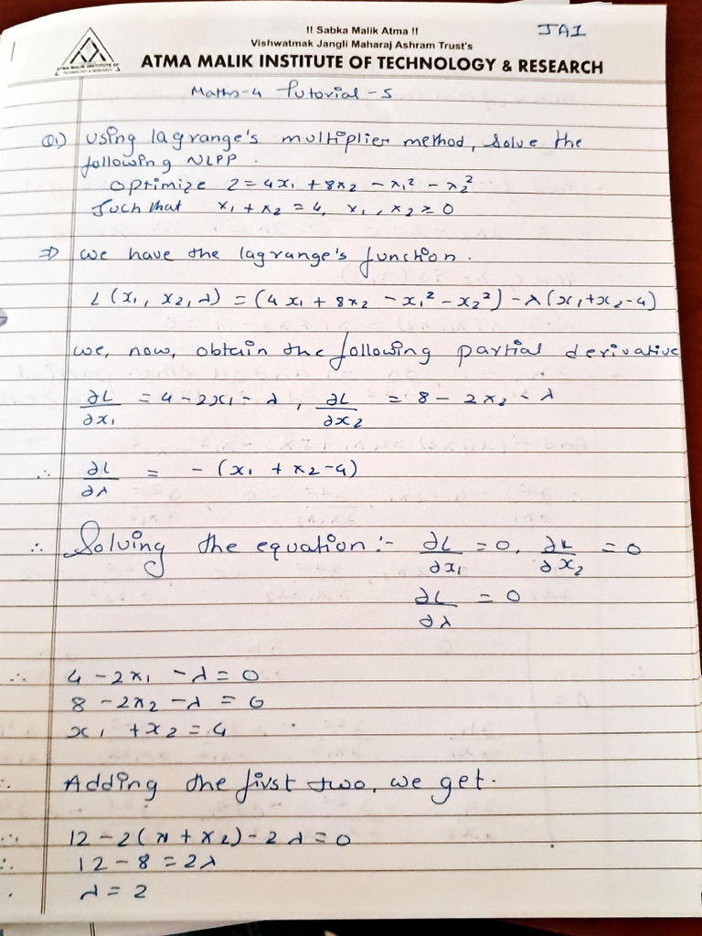 m4 Assignment No.6 | PDF