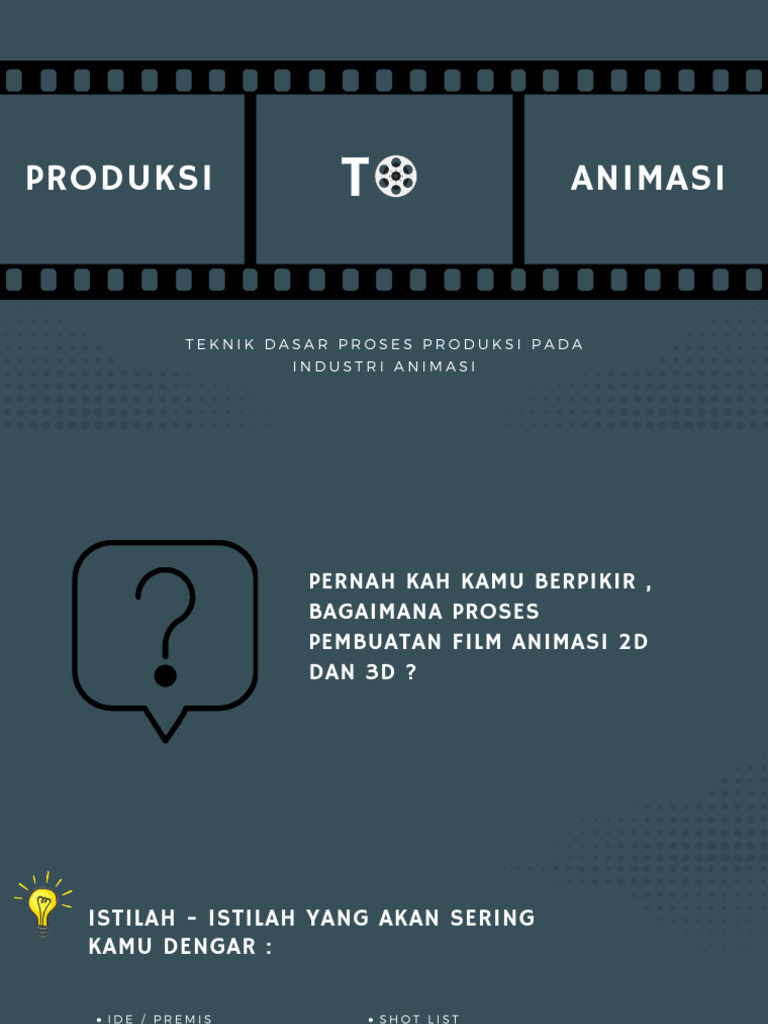 Proses Produksi Animasi 2D dan 3D | PDF