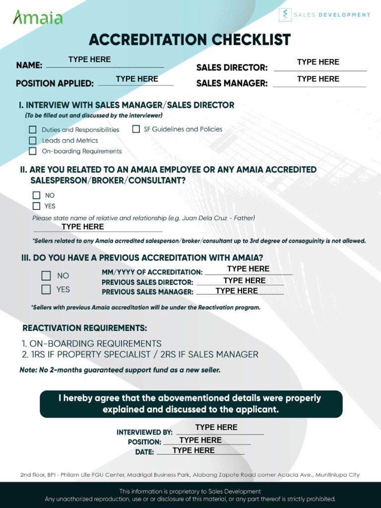 Accreditation Checklist v.2 | PDF