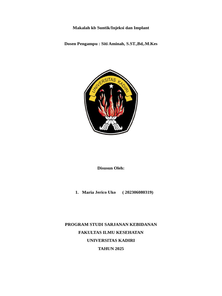 Makalah Suntik KB Injeksi | PDF