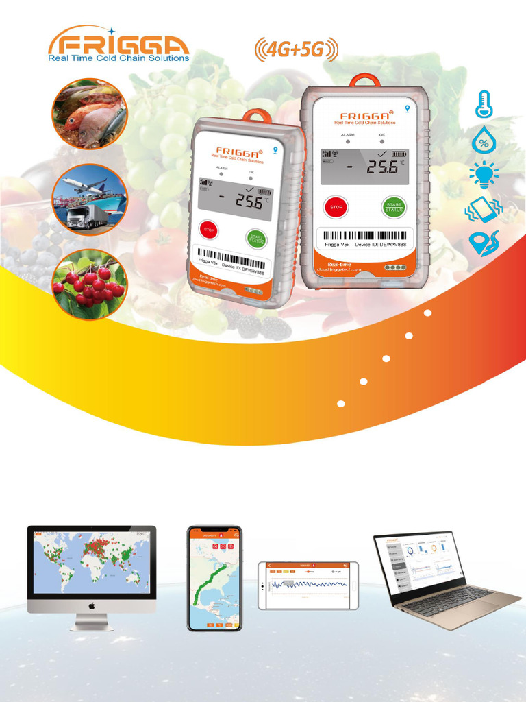 Frigga V5C Data Sheet (Temp & RH) 120 Days | PDF | Humidity | Computing