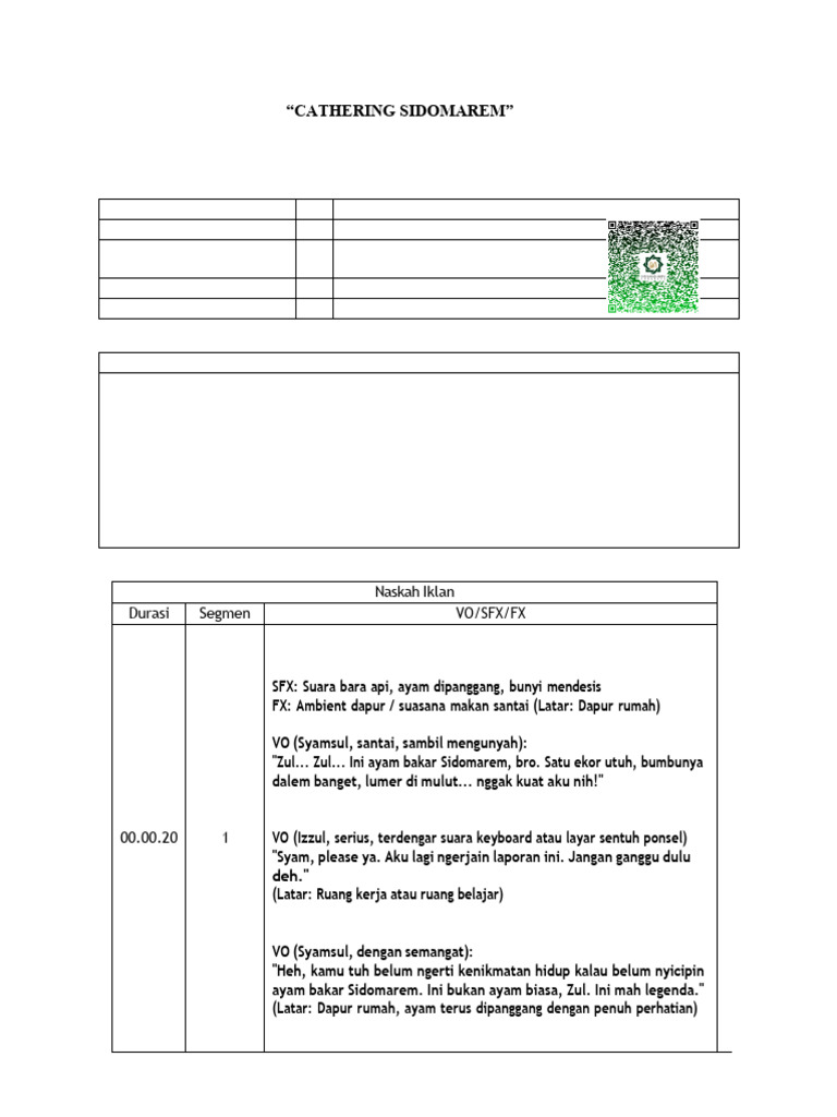 Naskah Iklan Adlibs Program Nextgen Radio 99,4 FM | PDF