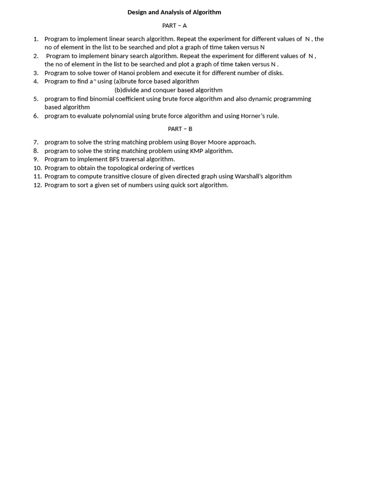 Algorithm Design and Implementation Guide | PDF
