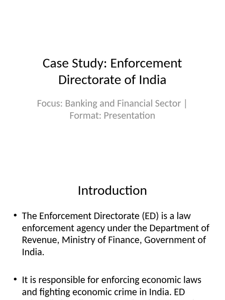 Yes Bank Case Study: ED's Role in Compliance | PDF