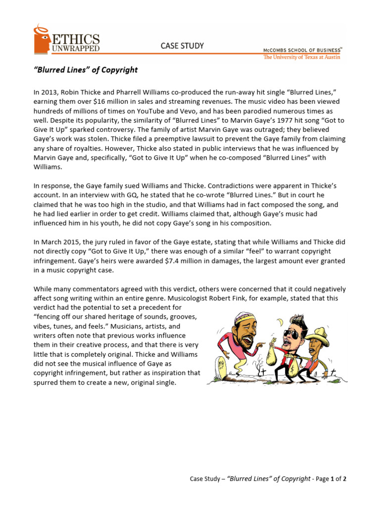 E&E Blurred Lines | PDF | Copyright Infringement