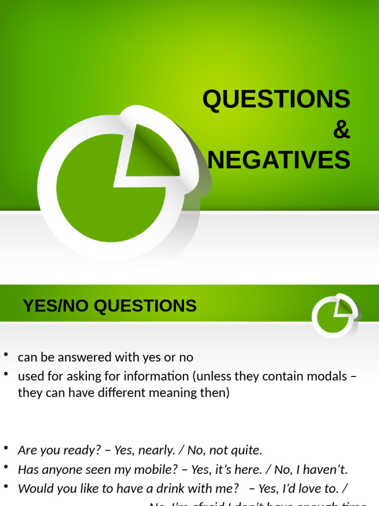 Questions & Negatives g10 | PDF | Question | Verb