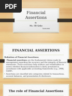 Audit Assertions Guide for ACCA Students | PDF | Equity (Finance) | Financial Statement