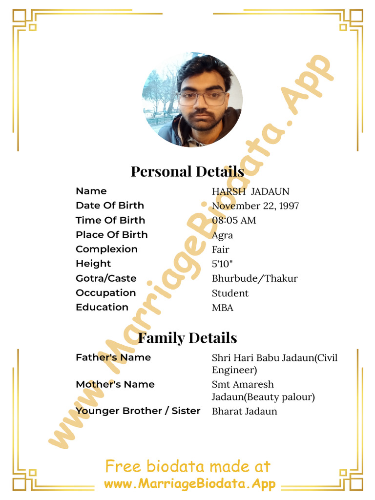 biodata (1) | PDF