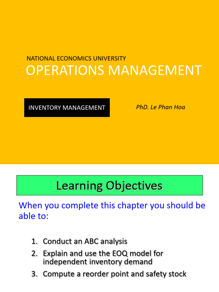 C4 Inventory Management | PDF | Financial Economics | Production And Manufacturing