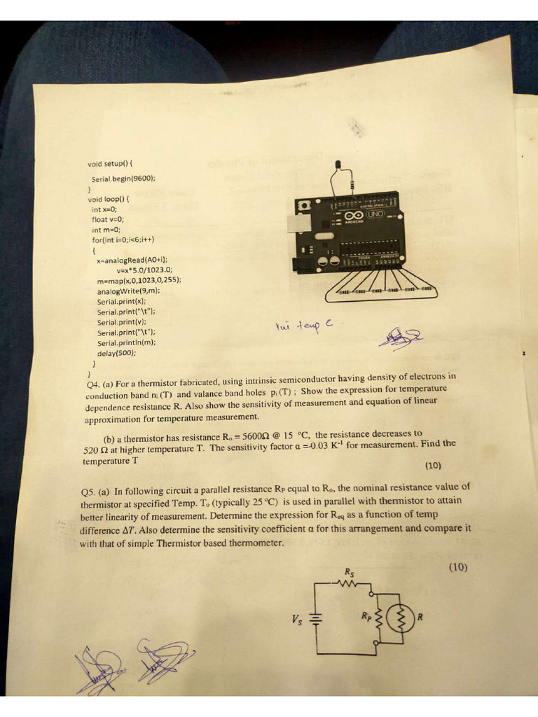 Arduino programming terminal exam 2 | PDF