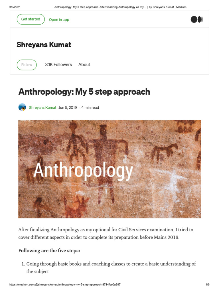 Anthropology_ by Shreyans Kumat | PDF | Anthropology | Liberal Arts Education