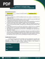 AI Usage Declaration Form Template | PDF
