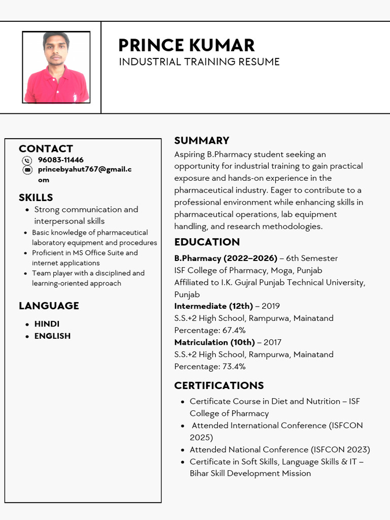Prince Resume | PDF