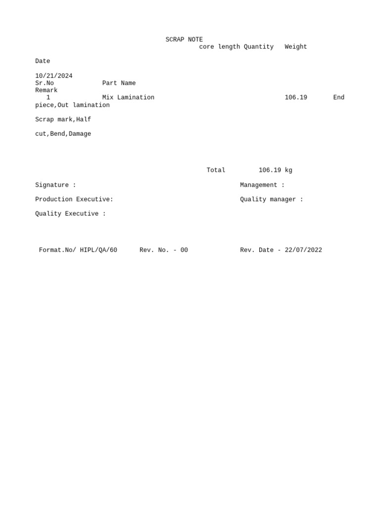 Scrap Note 1 1 1 | PDF | Manufactured Goods | Electrodynamics
