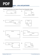 Area and Perimeter Worksheet Grade 4 | PDF | Area | Length