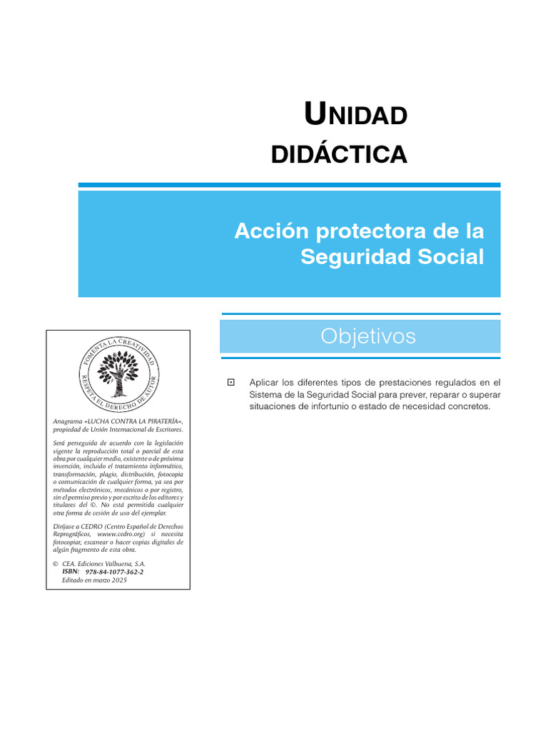 Unidad Didactica-Accion Protectora de La Seguridad Social | PDF ...