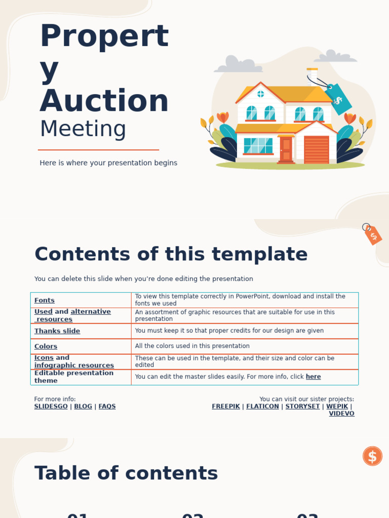 Property Auction Meeting by Slidesgo | PDF | Planets | Saturn