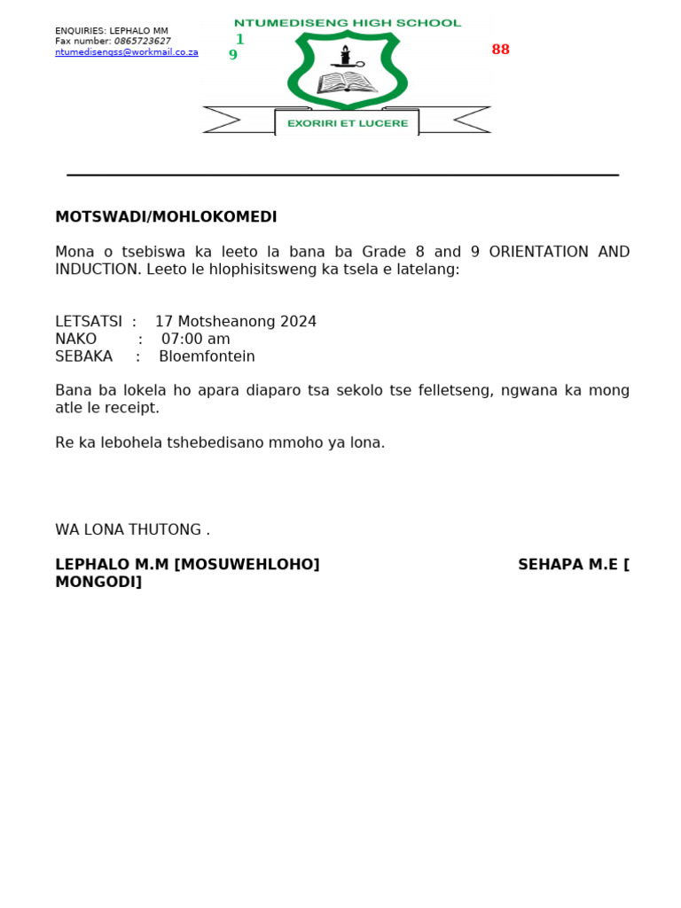 Lengolo La Accounting 2022 Qutshwa | PDF