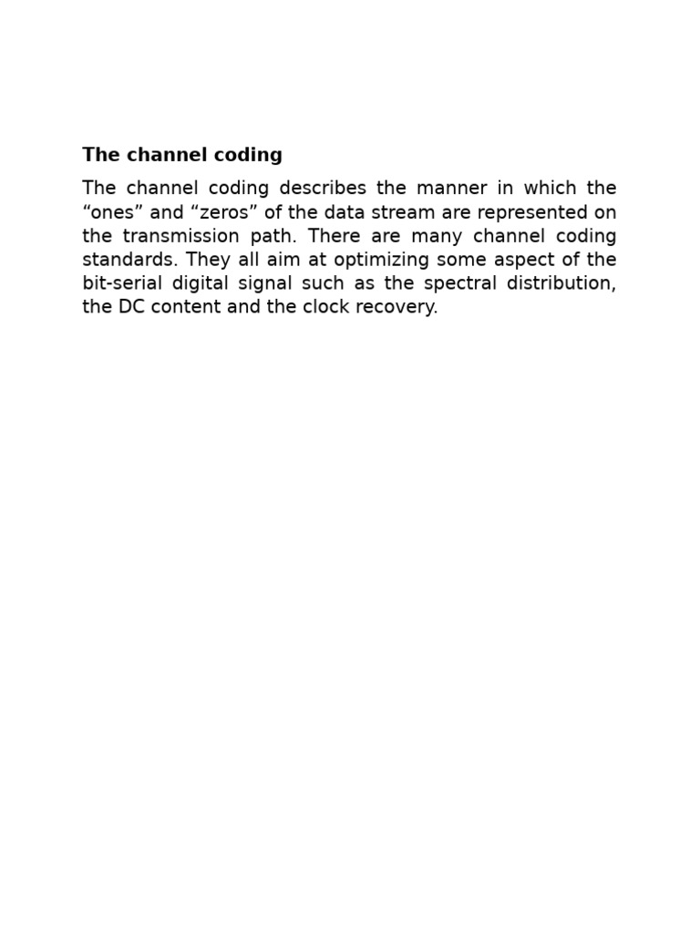 The Channel Coding | PDF