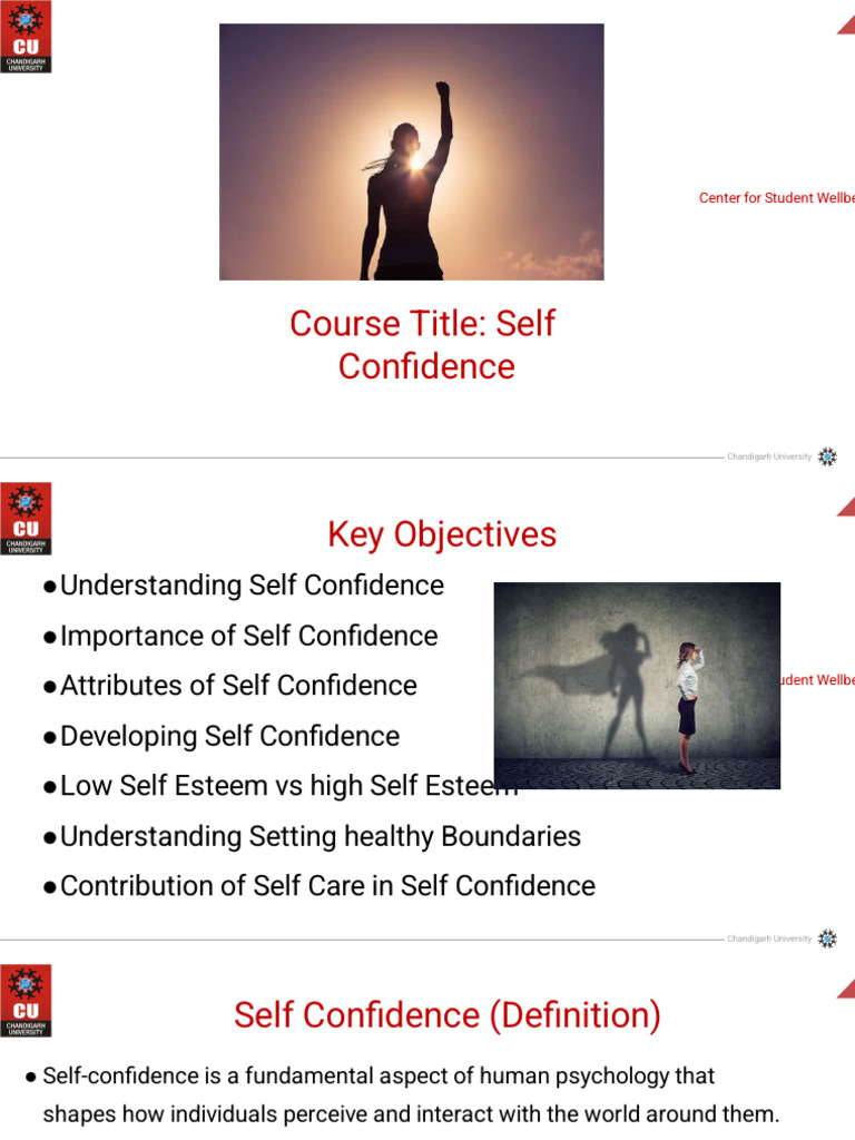 Self Confidence | PDF | Psychological Resilience | Self Esteem