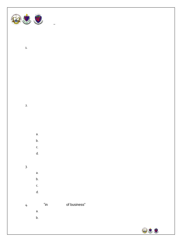 Business Tax Questionnaire Review Guide | PDF | Taxes | Value Added Tax