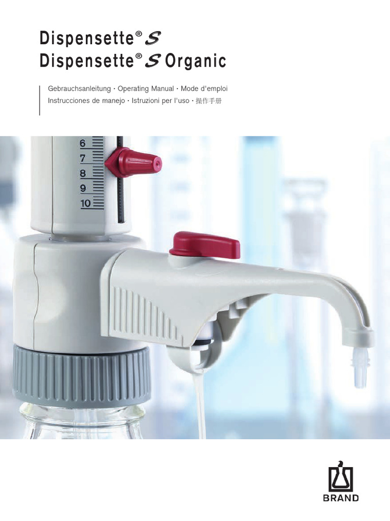 Dispensette S Operating Manual | PDF | Acetic Acid | Acid