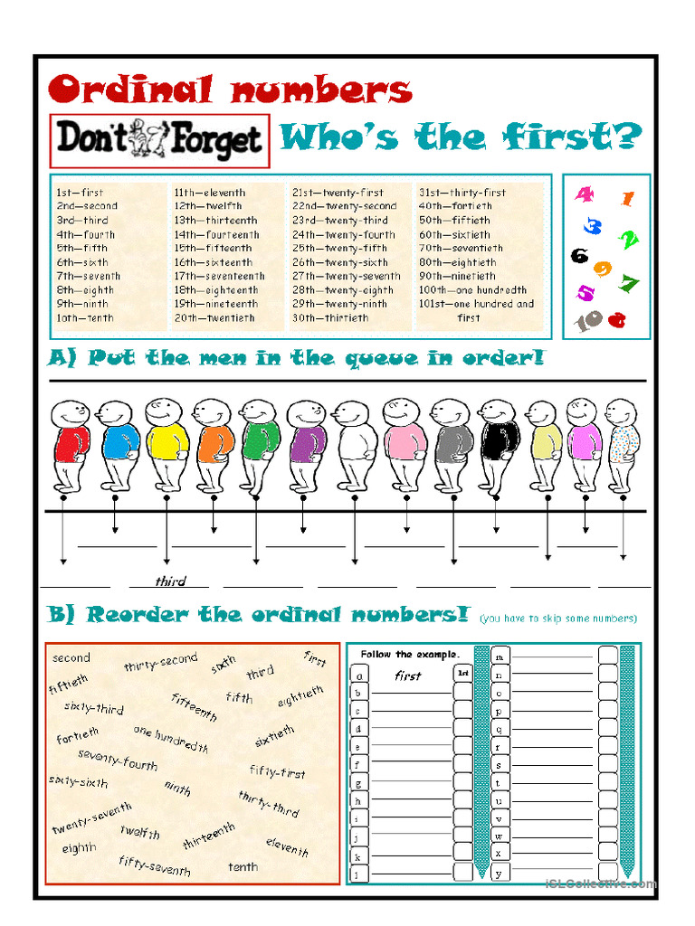 Abrir Ordinal Numbers | PDF