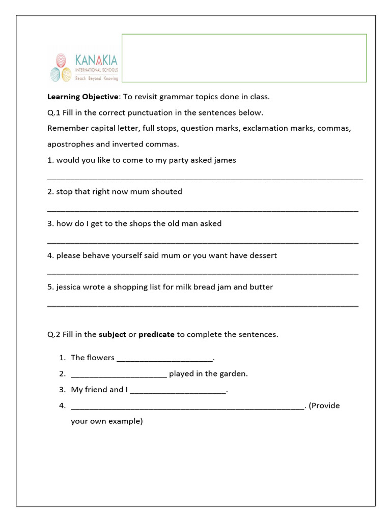 HLA English Test Practice Worksheet | PDF | Grammar | Linguistics