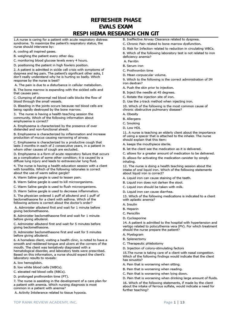 Acute Respiratory Care Strategies | PDF | Hypothesis | Sampling ...