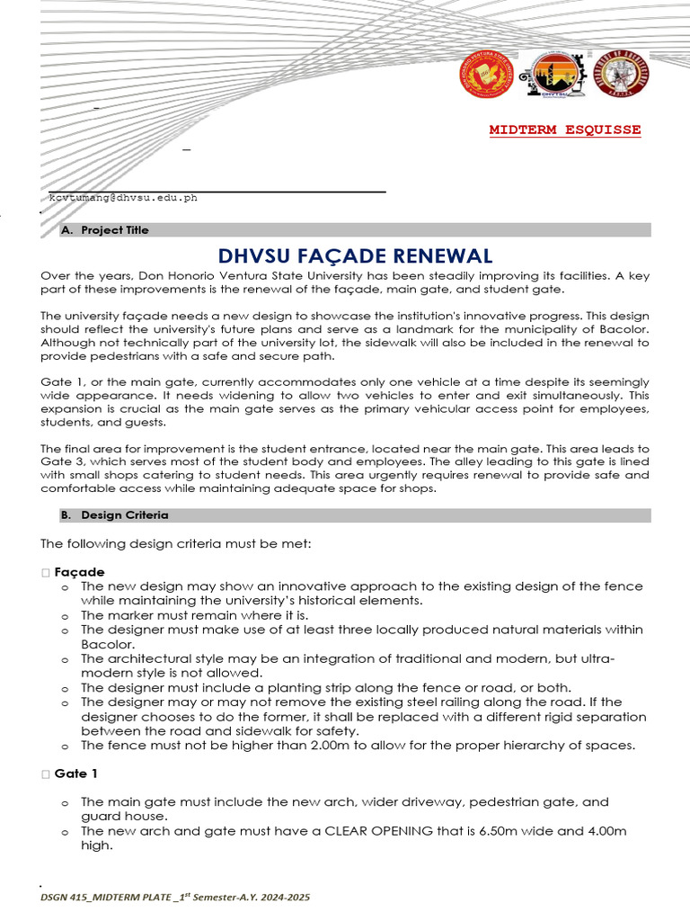 DSGN 415 Midterm Esquisse - BSAR 4G | PDF | Perspective (Graphical)