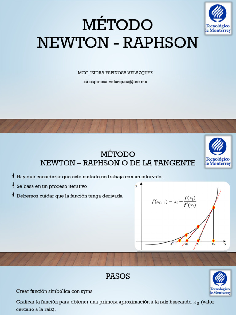 Aplicación de Métodos Numéricos - Método Newton-R | PDF | Derivado | Ecuaciones