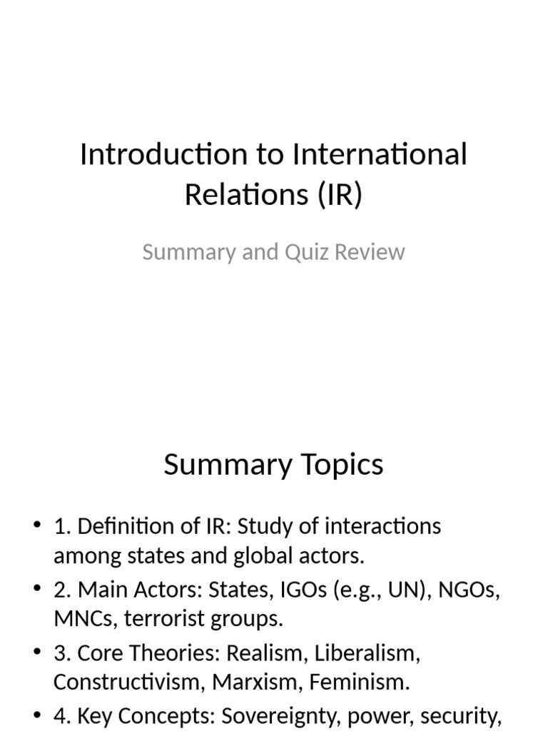 Introduction To IR Presentation | PDF