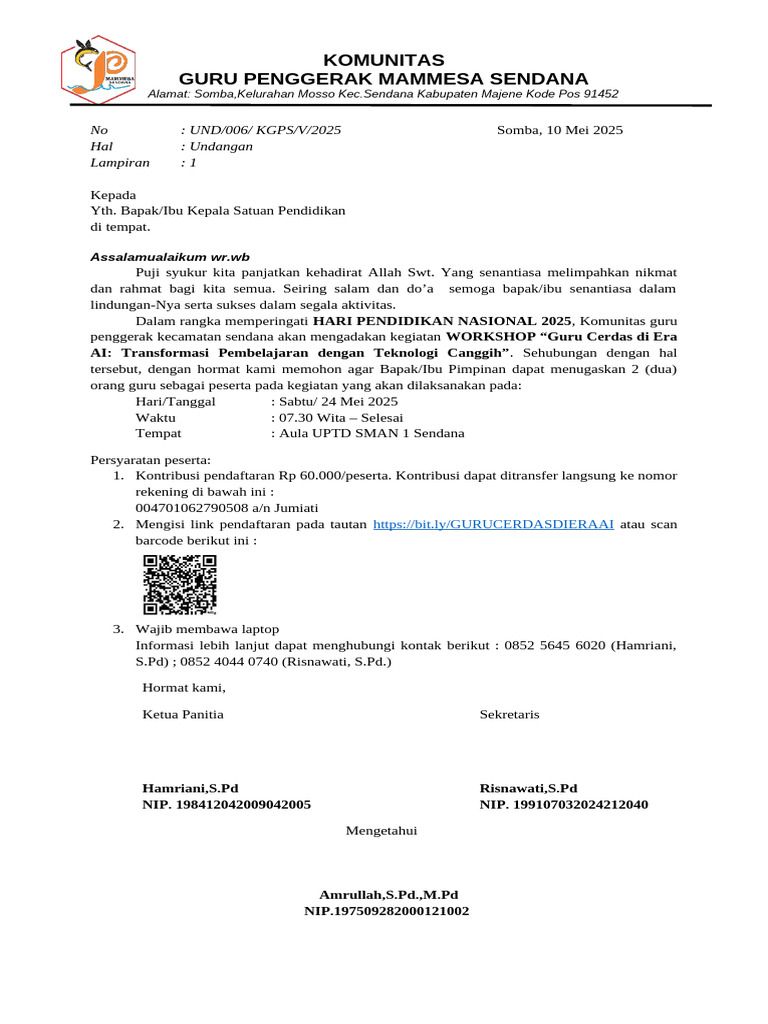 Undangan Workshop | PDF