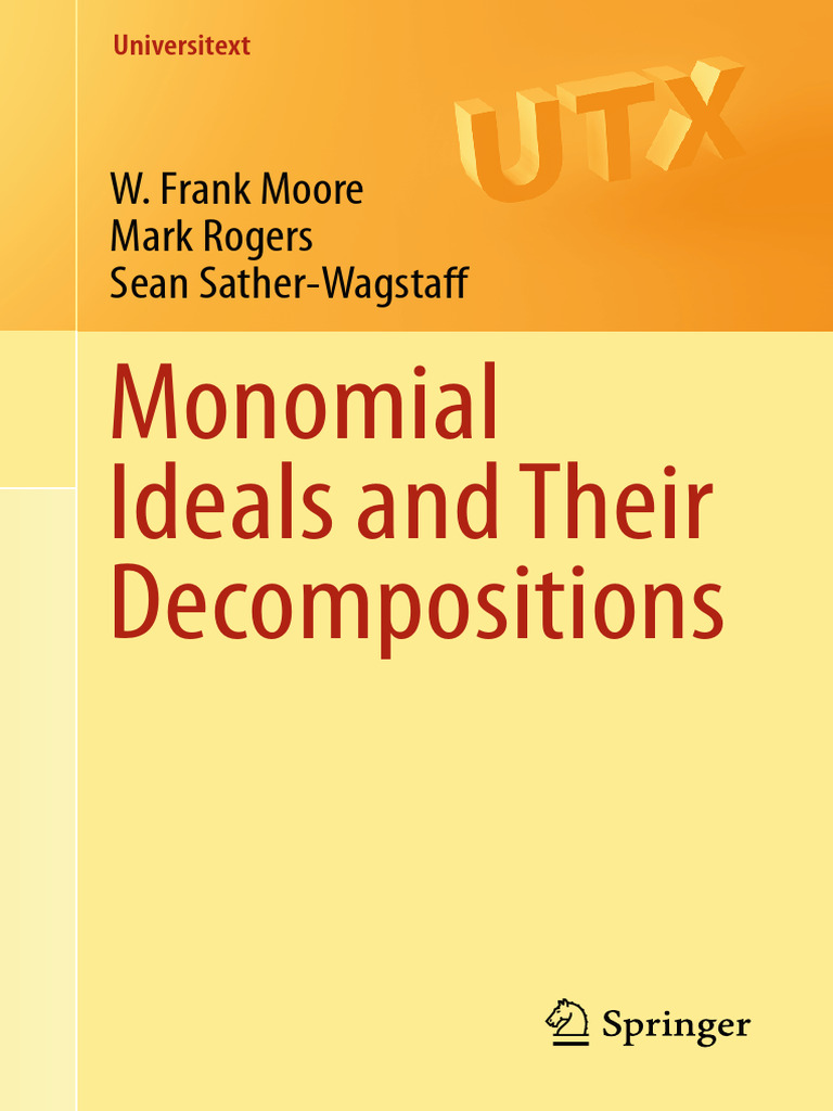 Monomial Ideals and Their Descomposition | PDF | Factorization | Ring (Mathematics)