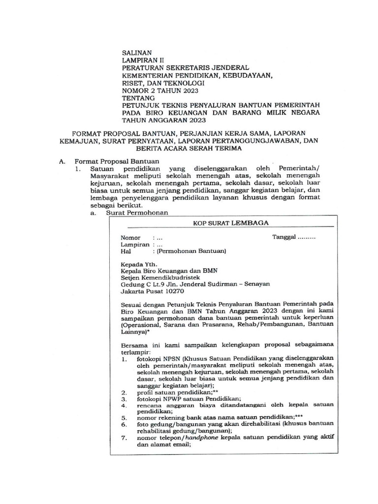 Bahan Proposal | PDF