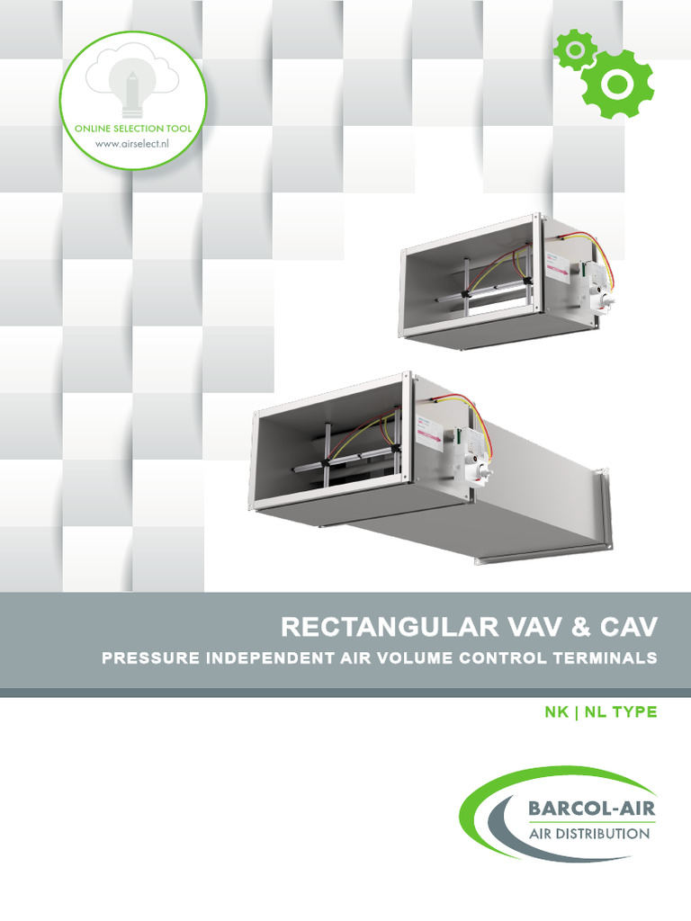 Barcol-Air Rectangular VAV-units NK-NL Series 01-En 05 2023 MNBV2+S3 | PDF | Duct (Flow ...